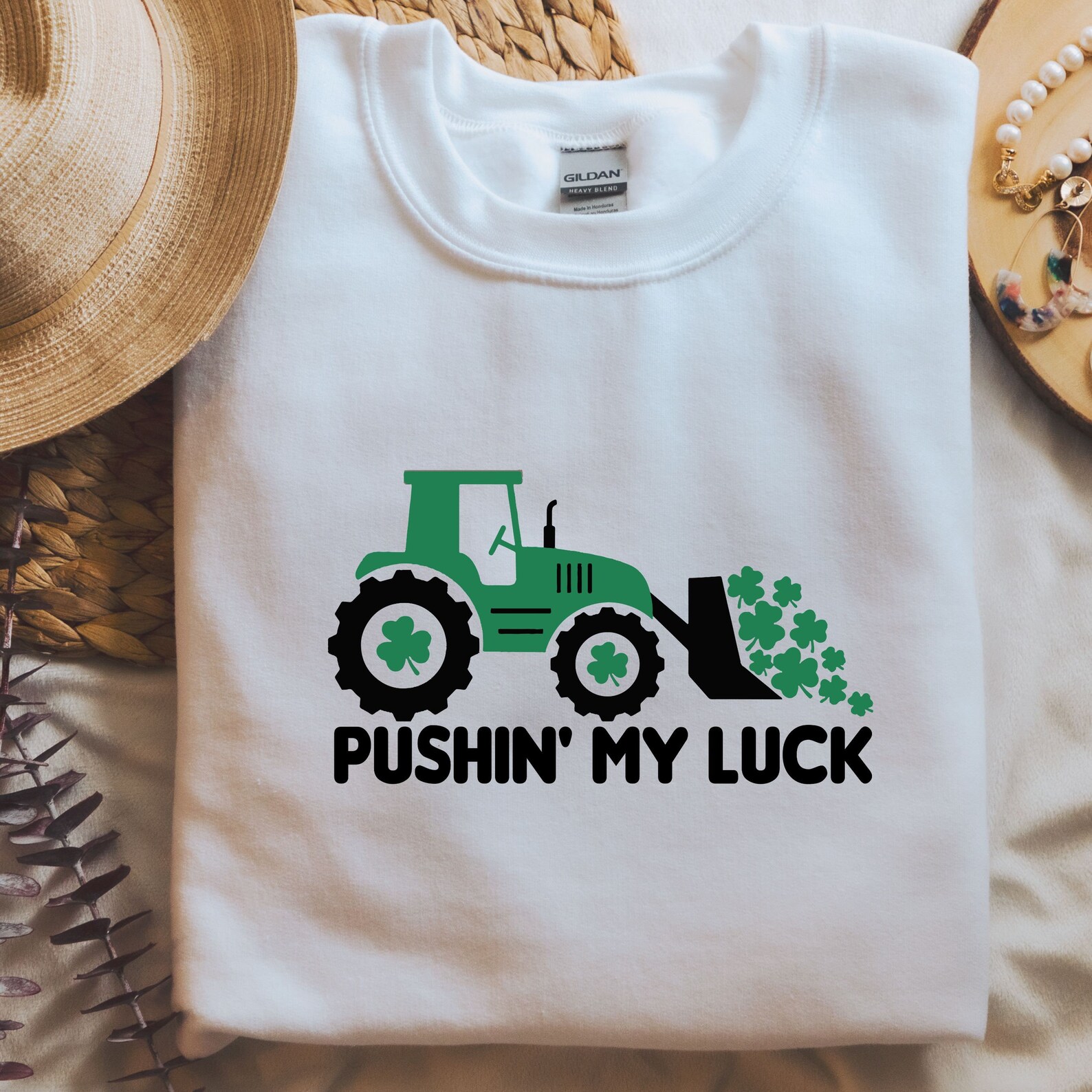 Pushin My Luck SVG File for Cricut, St Patricks Day SVG, Lucky Png, Boy ...