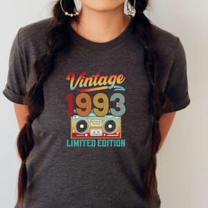 Vintage 1993 Svg, 1993 Shirt Svg, Limited Edition, Birthday Decor ...