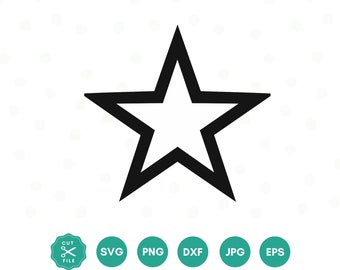 Star SVG Files | Star Outline SVG | Star Cut File | Star Vector Files ...