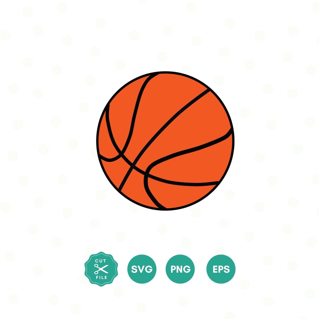 Basketball Svg, Dxf, Eps Vector Files for Silhouette, Cricut, Png ...