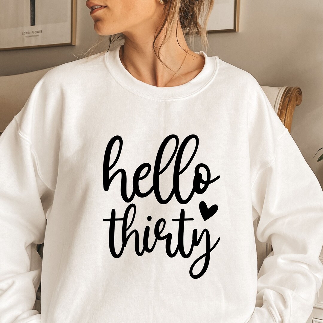 Hello Thirty SVG, Hello 30 Svg, Digital Download, Dxf, Png, 30th ...