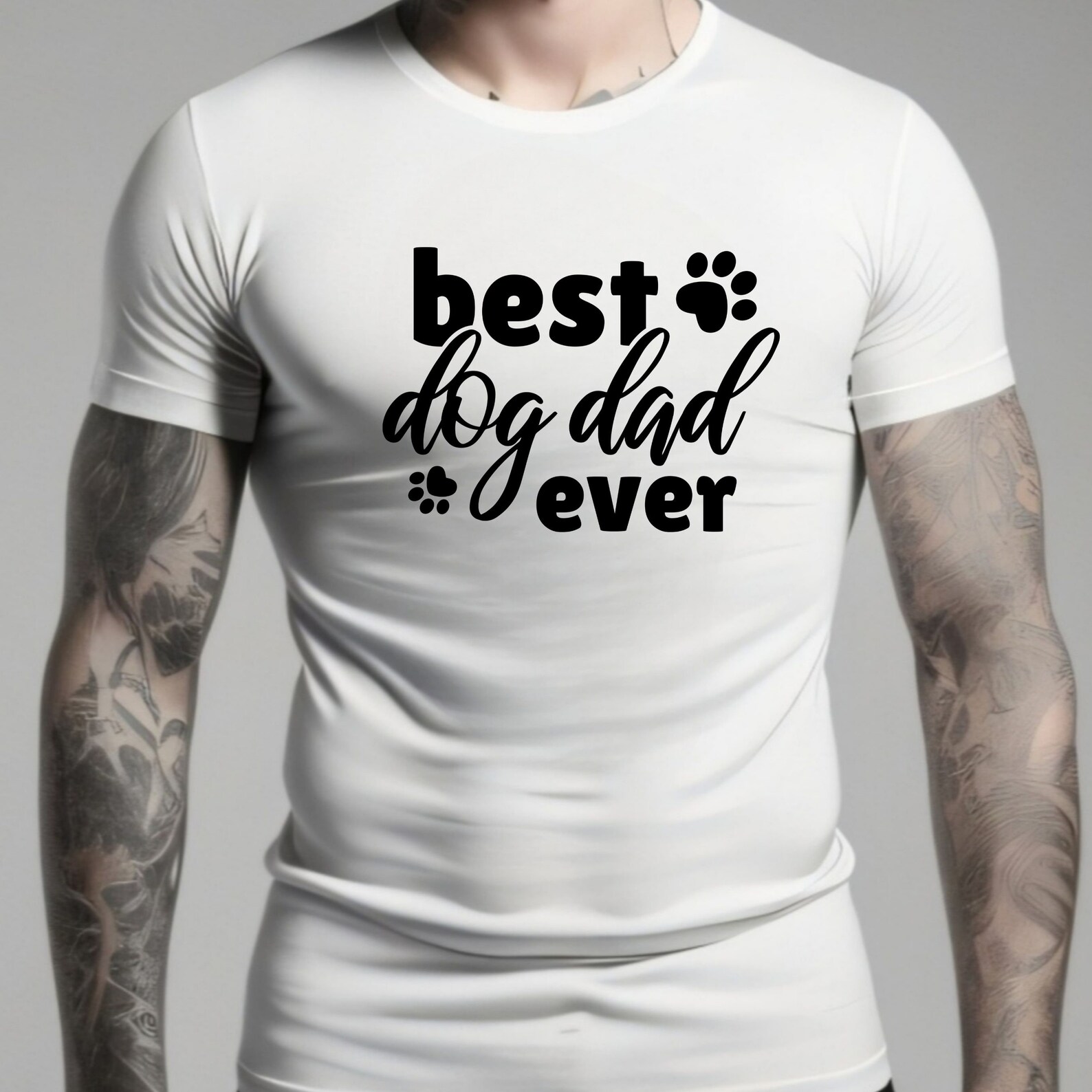 Best Dog Dad Ever Svg, Dog Dad Svg, Gift for Dog Dad, Dog Lovers, Funny ...