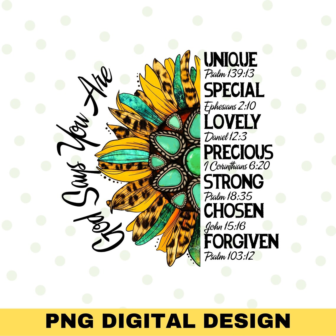 Christian Sunflower Sublimation Christian Sublimation Faith - Etsy