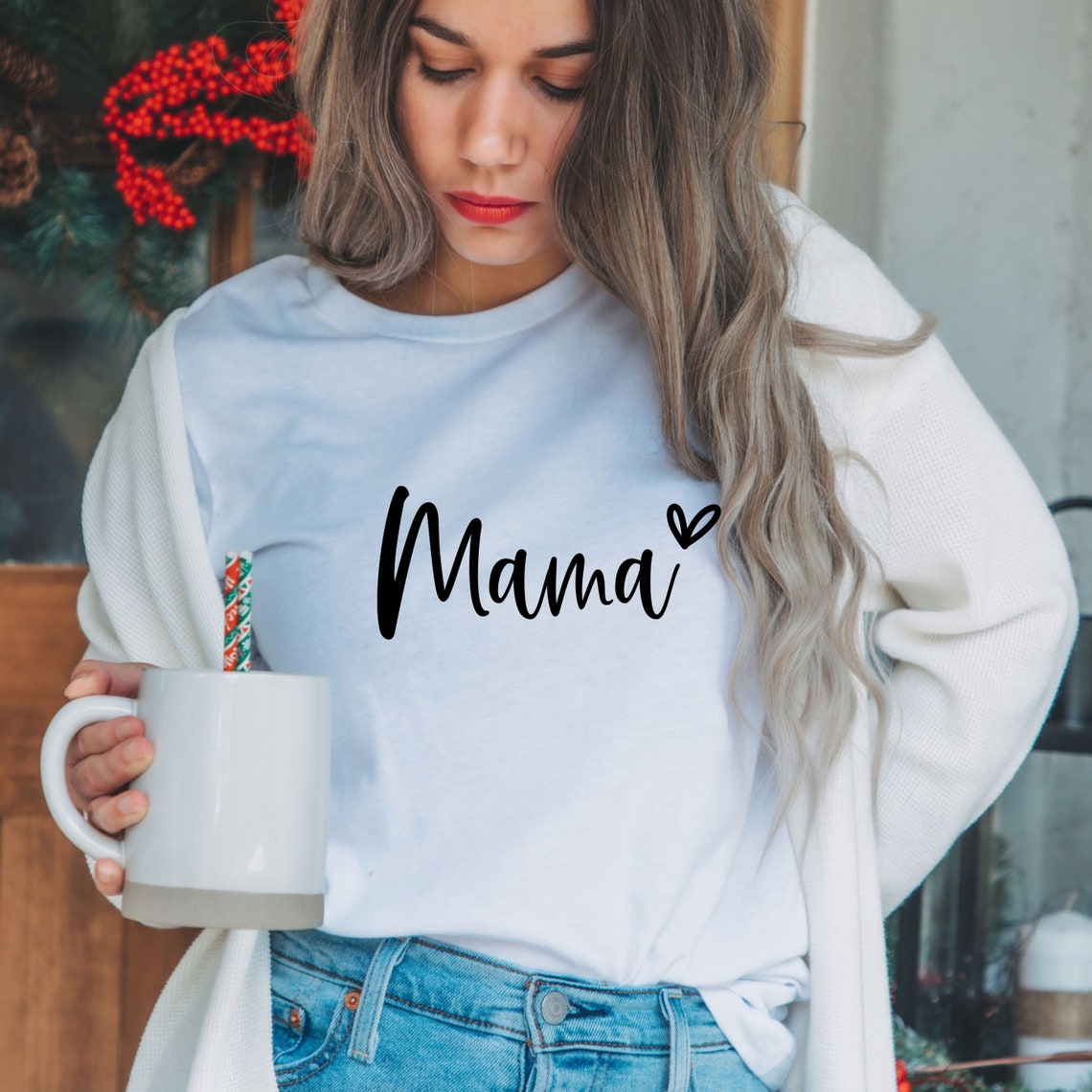 Mama Heart SVG PNG, Mama With Heart Svg, Mother's Day Svg, Mama Svg ...