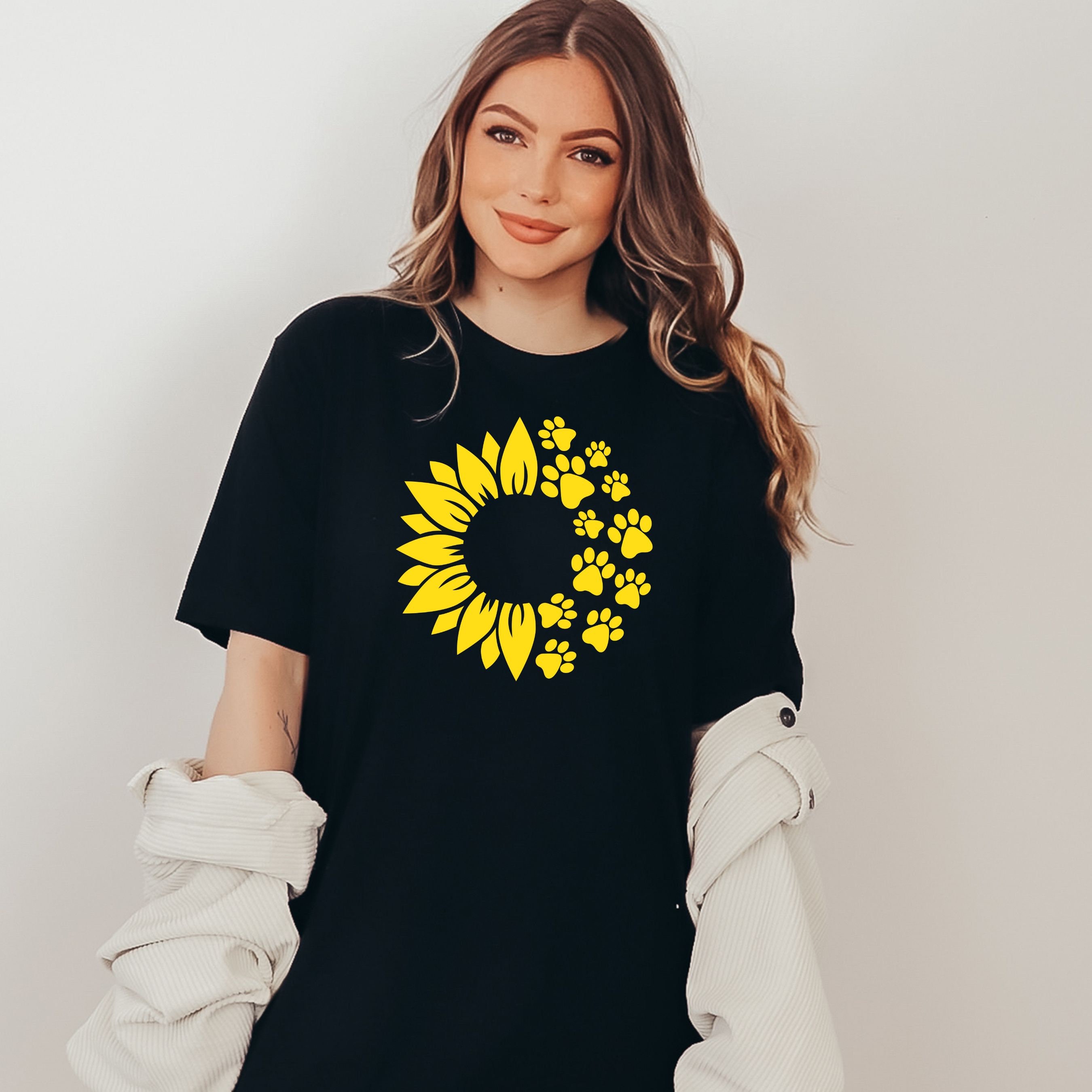 Dog Paw Sunflower PNG, Dog Png, Dog Mom Png, Sublimation Design ...