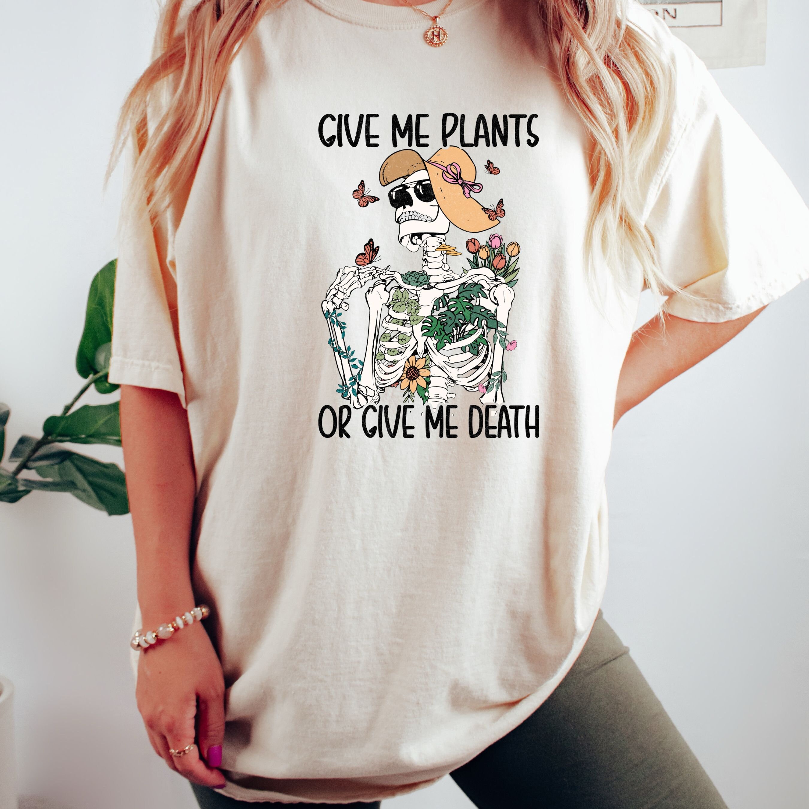 Skeleton Gardener PNG, Skeleton Plants Sublimation, Plant Lover ...