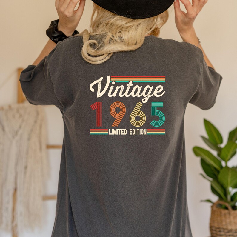 Vintage 1965 Svg, Retro 60th Birthday Gift, 60th Birthday Svg, 1965 ...