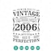 Vintage 2006 Svg, Limited Edition Svg, 18th Birthday Svg, 18th Birthday ...