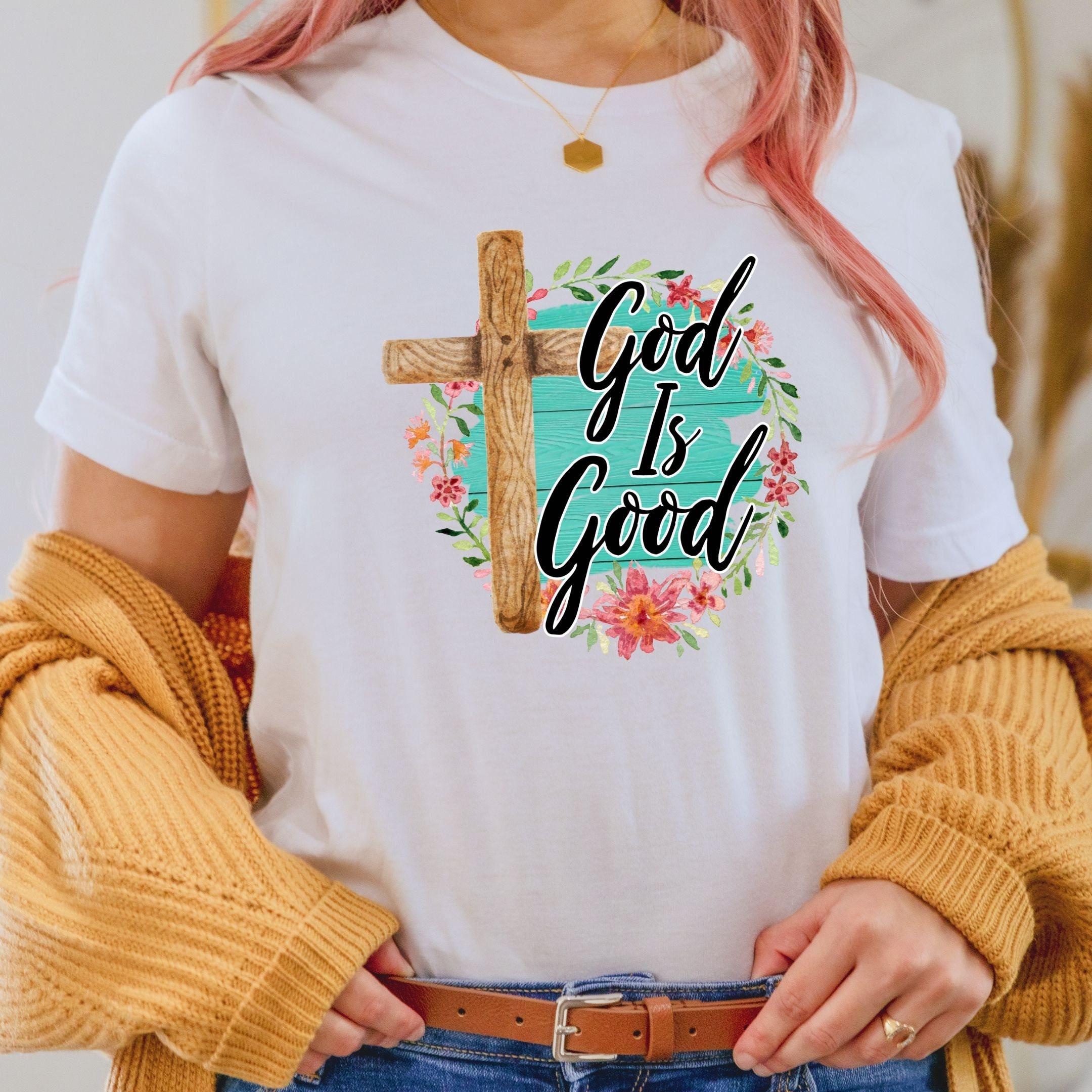 Dios es bueno Png, Sublimación de Dios, Sublimación Cristiana Retro ...