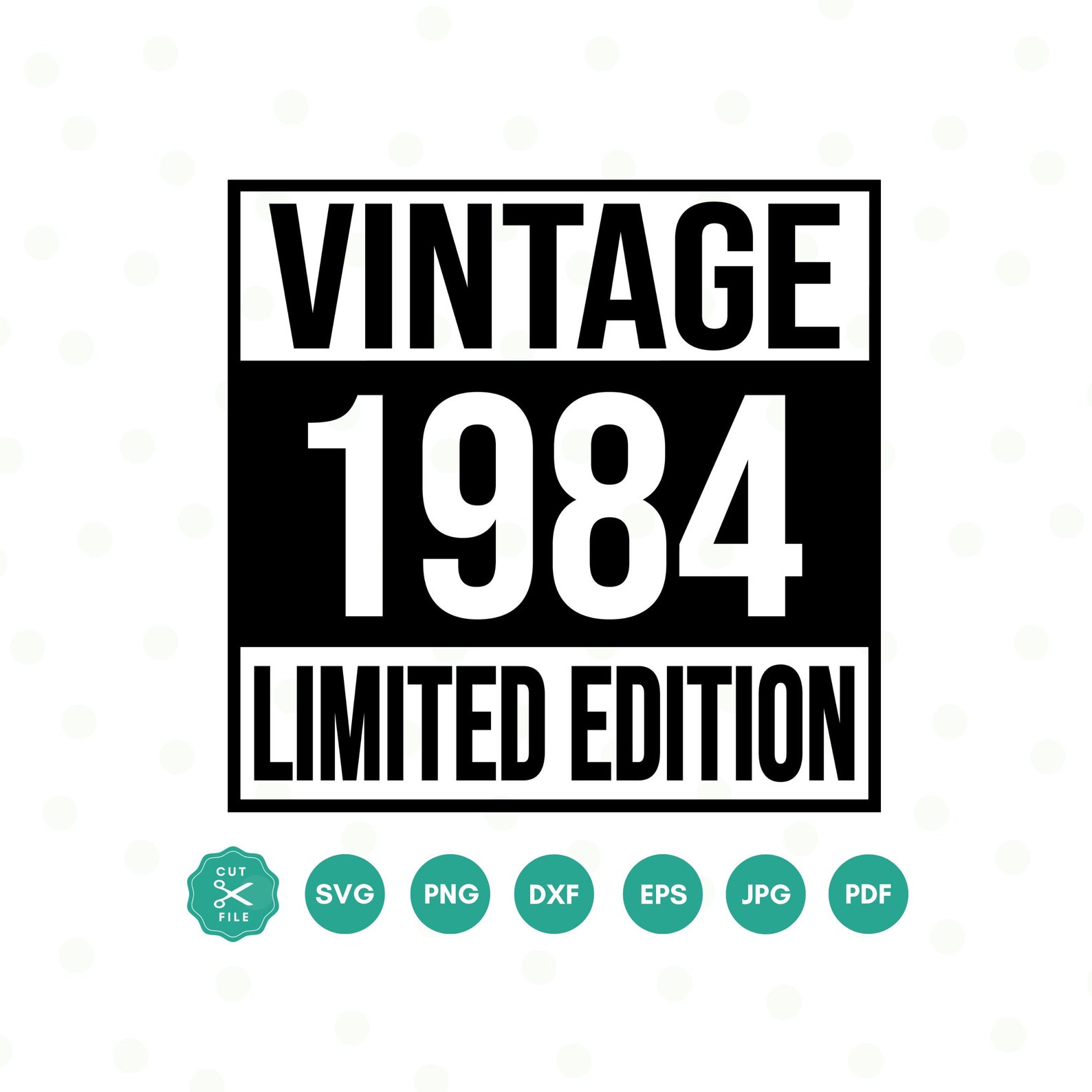 Vintage 1984 Svg, 41st Birthday Gift, 41st Birthday Svg, 1984 Shirt Svg ...