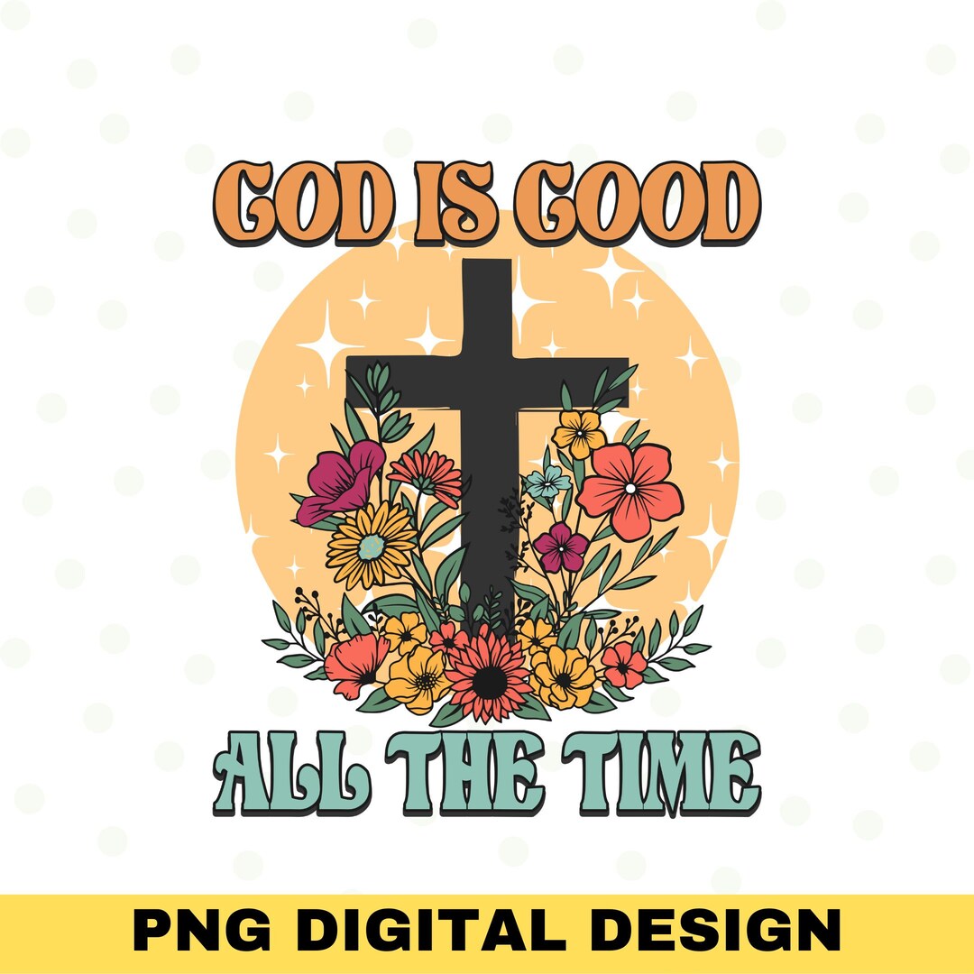 God is Good Png, Bible Verse, Christian Png, Retro Christian ...