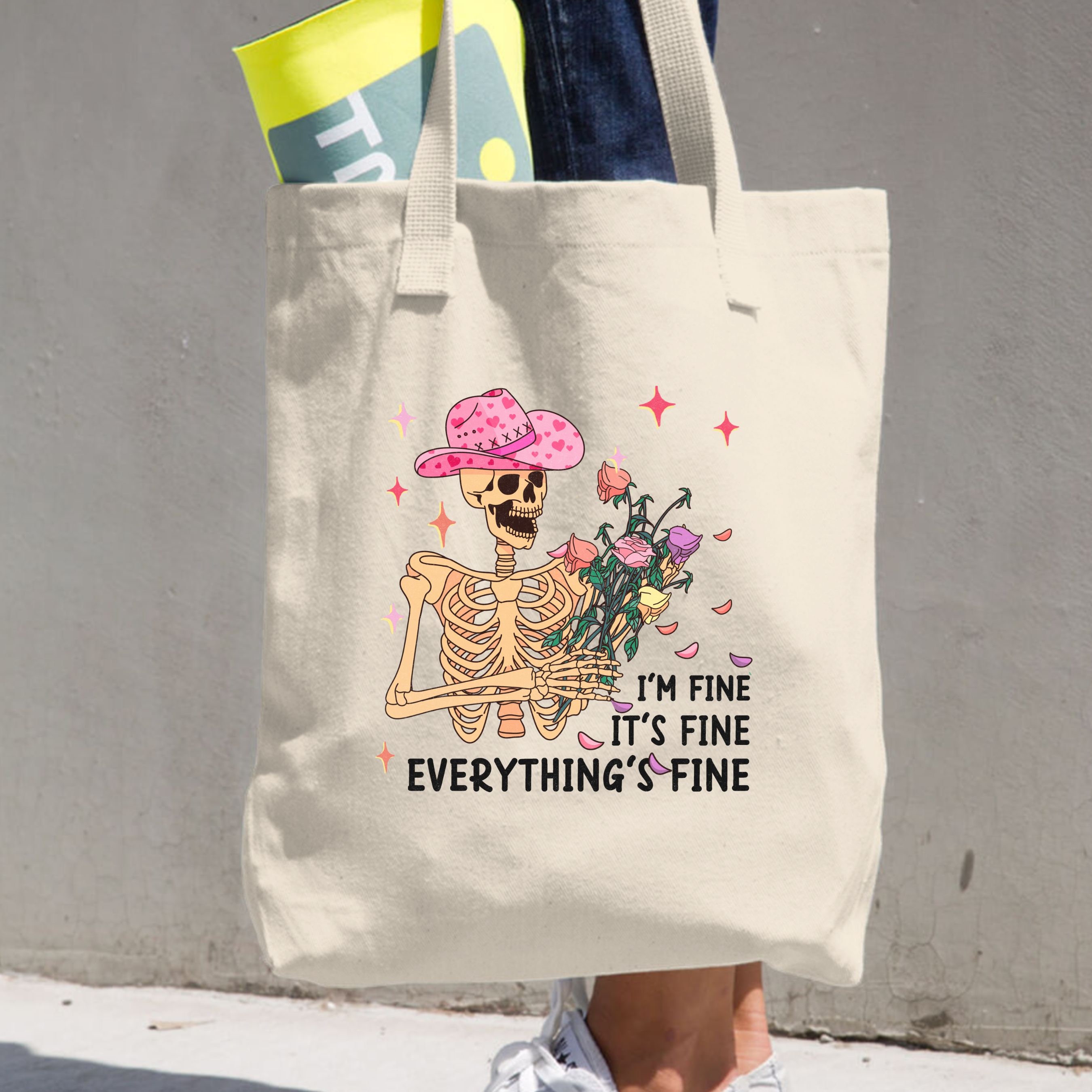 It's Fine I'm Fine Everything is Fine Png Skeleton - Etsy
