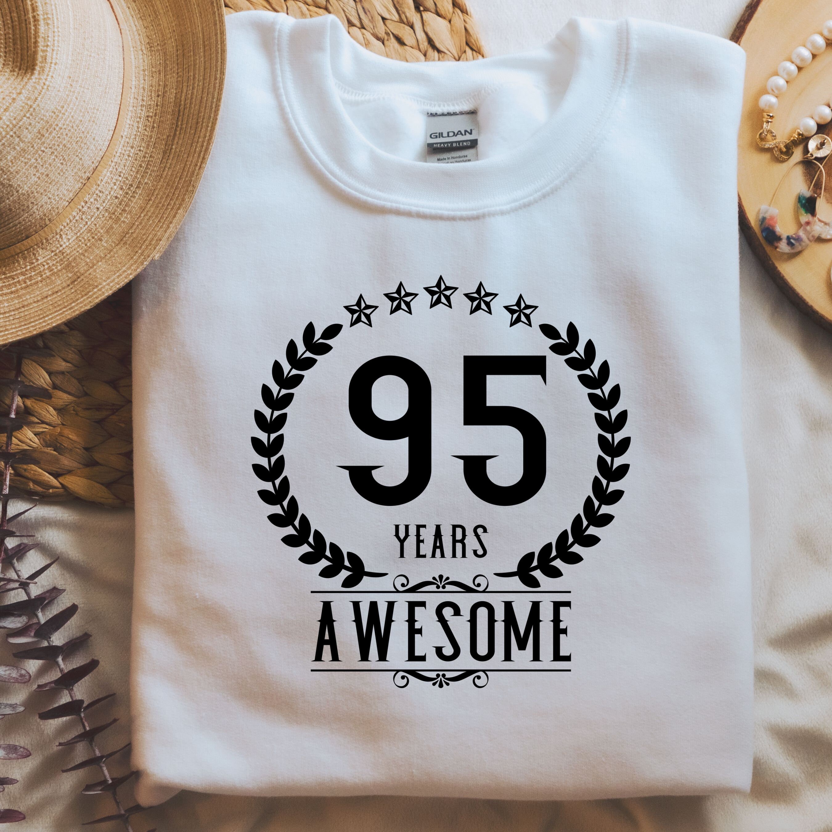 95 Years Birthday SVG, 95th Birthday SVG, Ninety Five Birthday Shirt ...