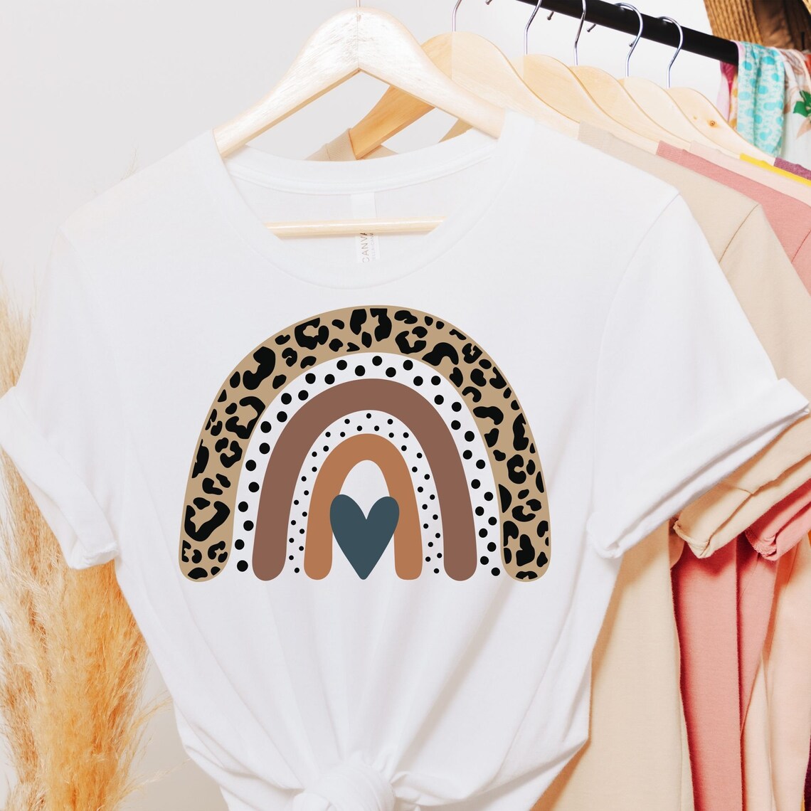 Boho Rainbow SVG Leopard Rainbow SVG Rainbow Cut File - Etsy