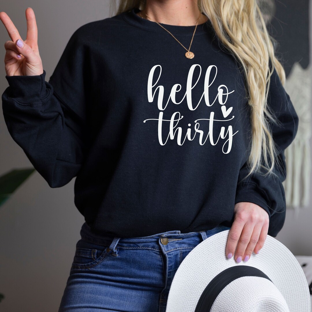Hello Thirty SVG, Hello 30 Svg, Digital Download, Dxf, Png, 30th ...