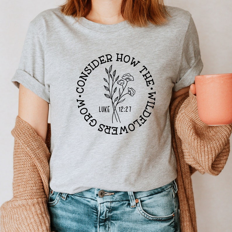 Bible Verse Svg, Bible SVG, Consider How the Wildflowers Grow, Bible ...