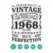Vintage 1968 Svg, 1968 Birthday Gift, Birthday Svg, 1968 Shirt Svg ...