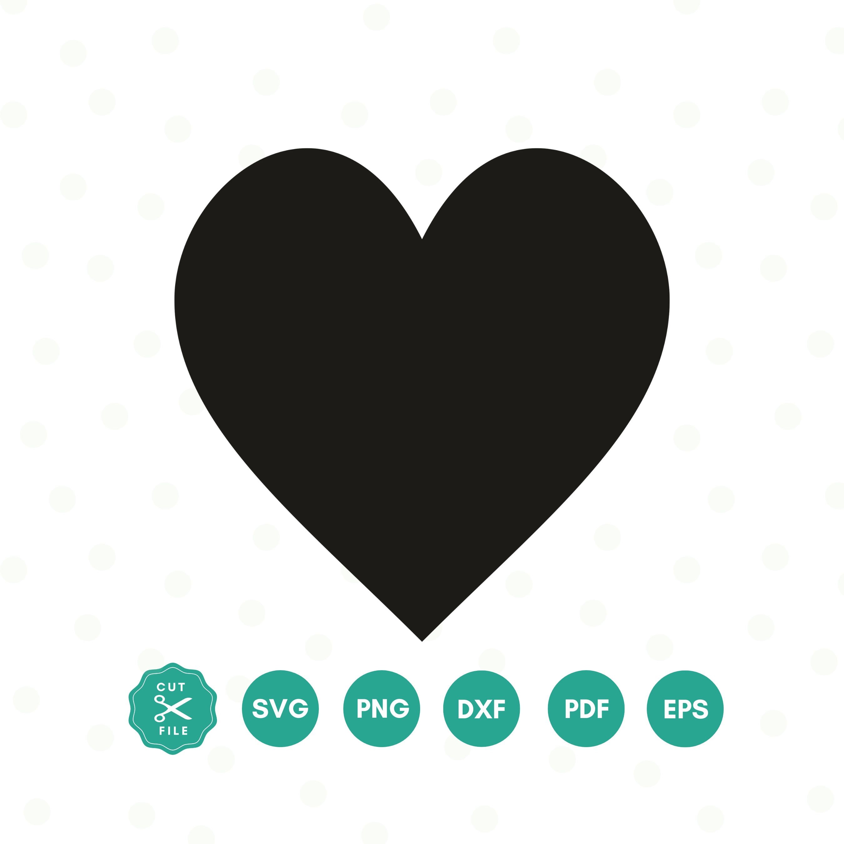 Heart DIGITAL DOWNLOAD, Heart Vector, Svg, Png, Dxf, Instant Download ...