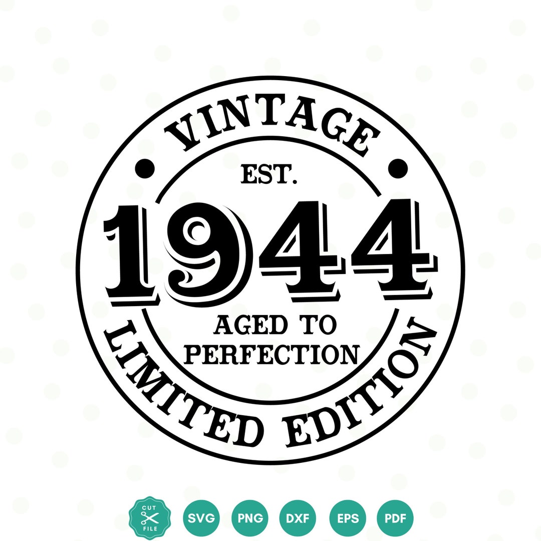 1944 Svg, Limited Edition, 81st Birthday Gift, 81st Birthday Svg, 1944 ...