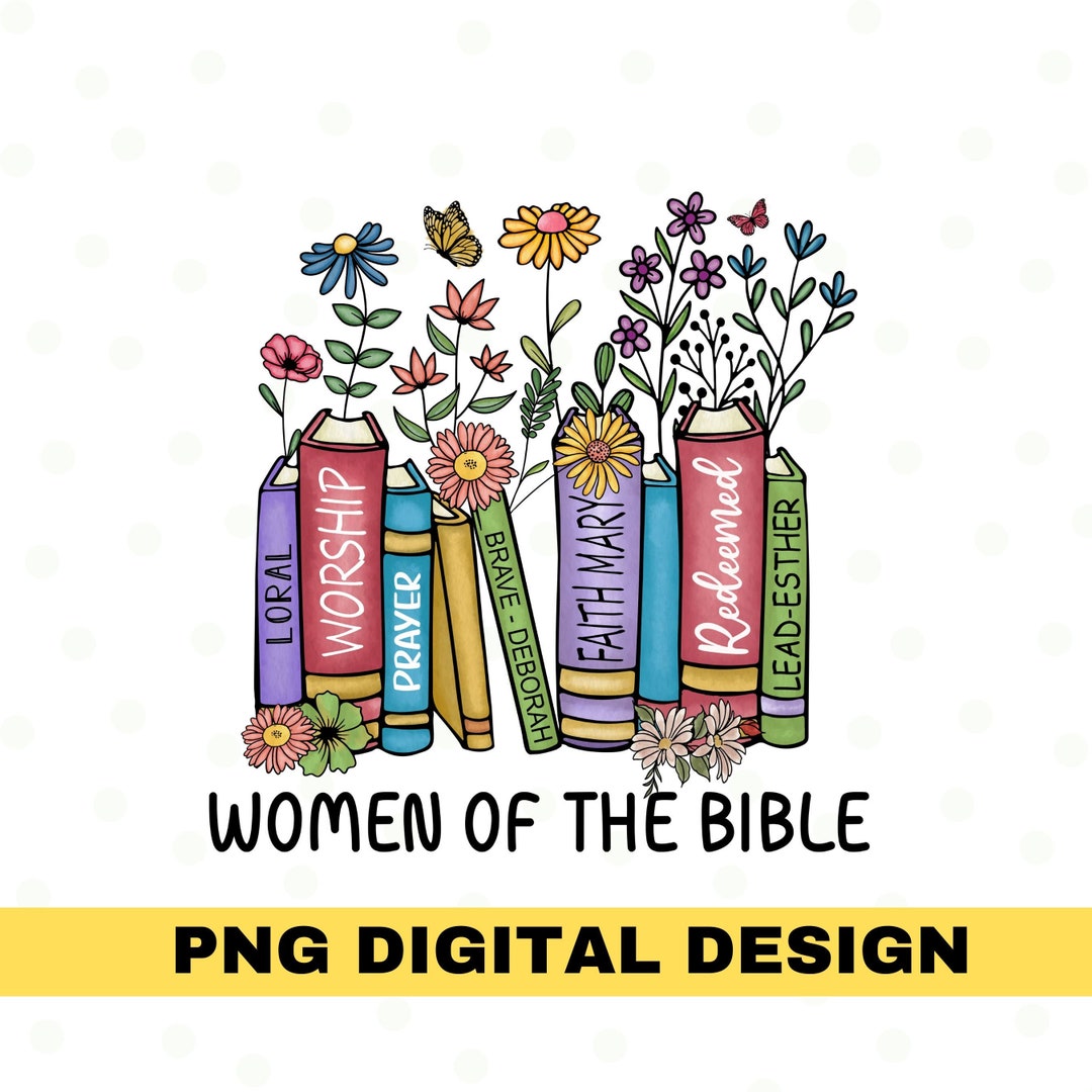 Women of the Bible Png, Christian Sublimation, God Png, Retro Christian ...