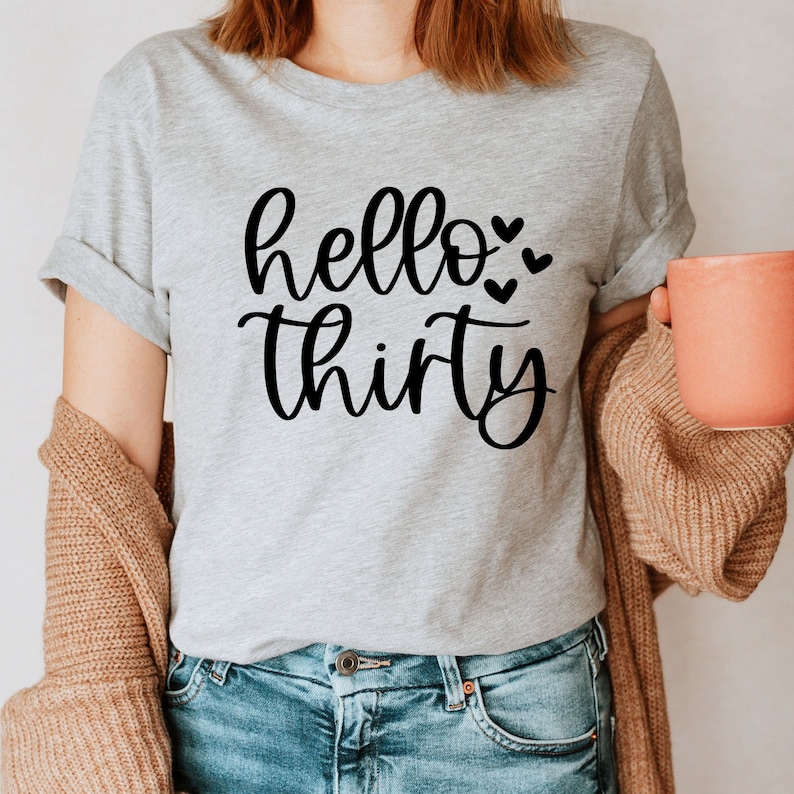 Hello Thirty SVG Hello 30 Svg Digital Download Dxf Png - Etsy