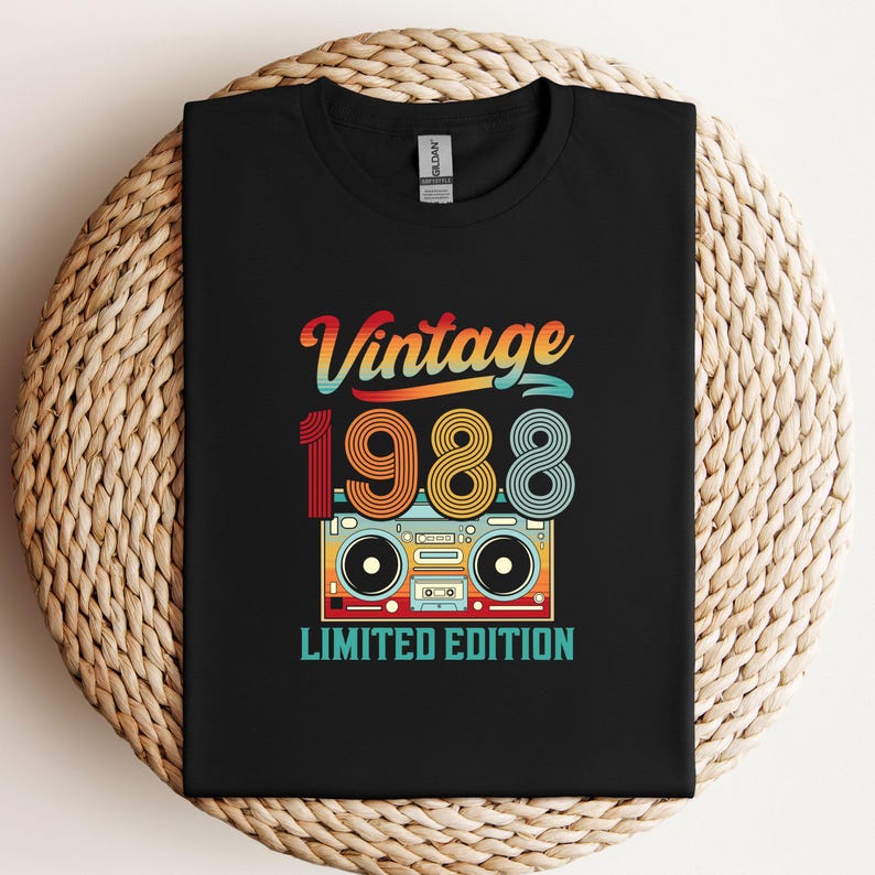 Vintage 1988 Svg, 1988 Shirt Svg, Limited Edition, Birthday Decor ...