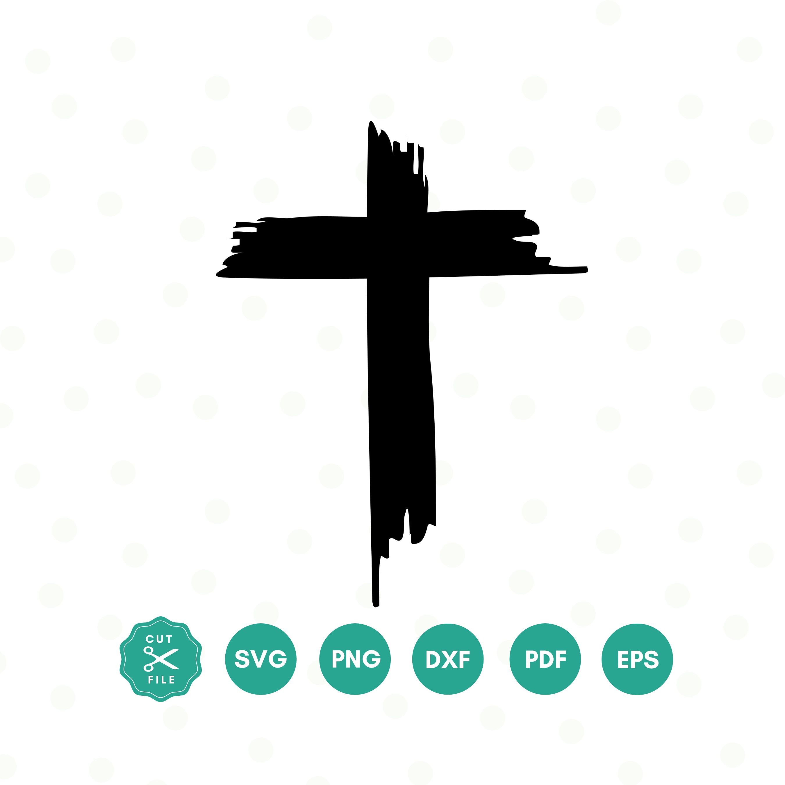Rustic Christian Cross Svg Files Cross Cut Files Cross Vector Faith