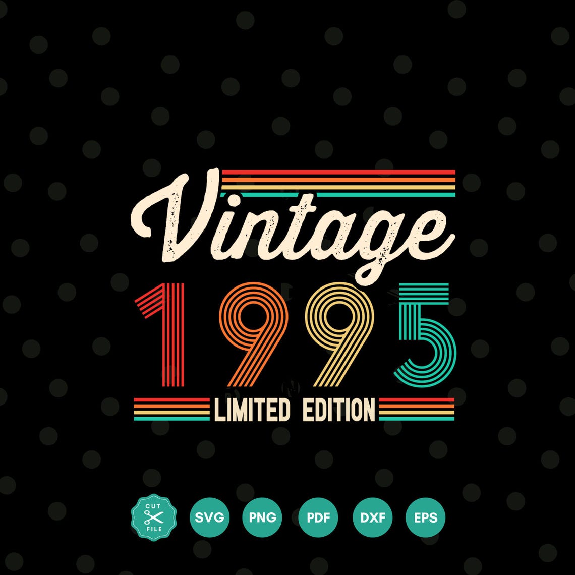 Vintage 1995 Svg, Retro 30th Birthday Gift, 30th Birthday Svg, 1995 ...