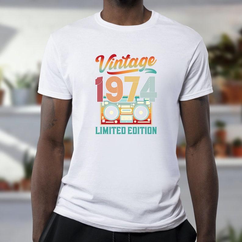 Vintage 1974 Svg, 51st Birthday Gift, 51st Birthday Svg, 1974 Shirt Svg ...