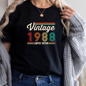 Vintage 1988 Svg, Retro 1988 Birthday Gift, 1988 Birthday Svg, 1988 ...
