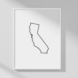 California Outline Solid SVG File, California Cut File, United States ...