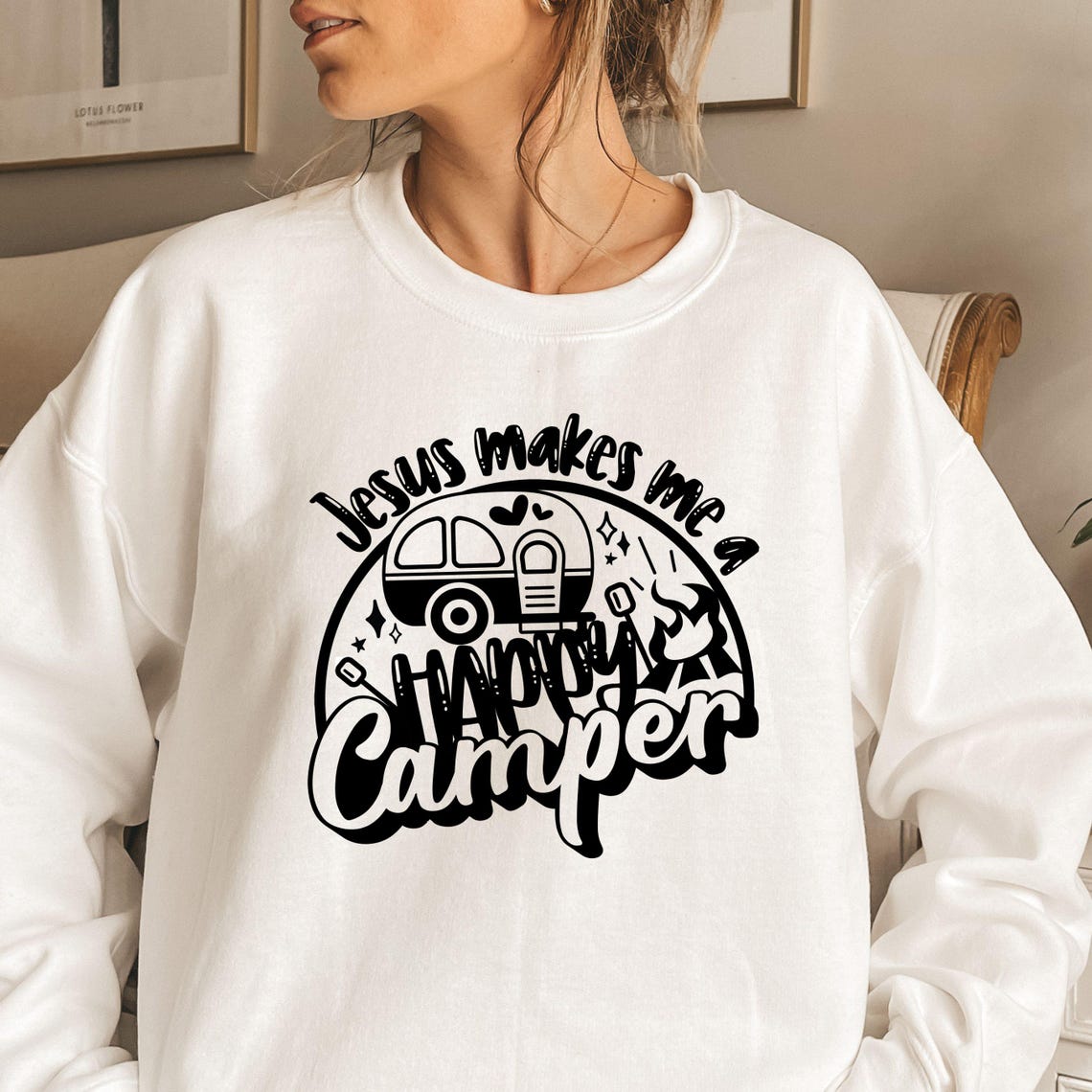 Happy Camper Svg, Jesus Camping Svg, Camping Svg, Camper, Adventure Svg ...