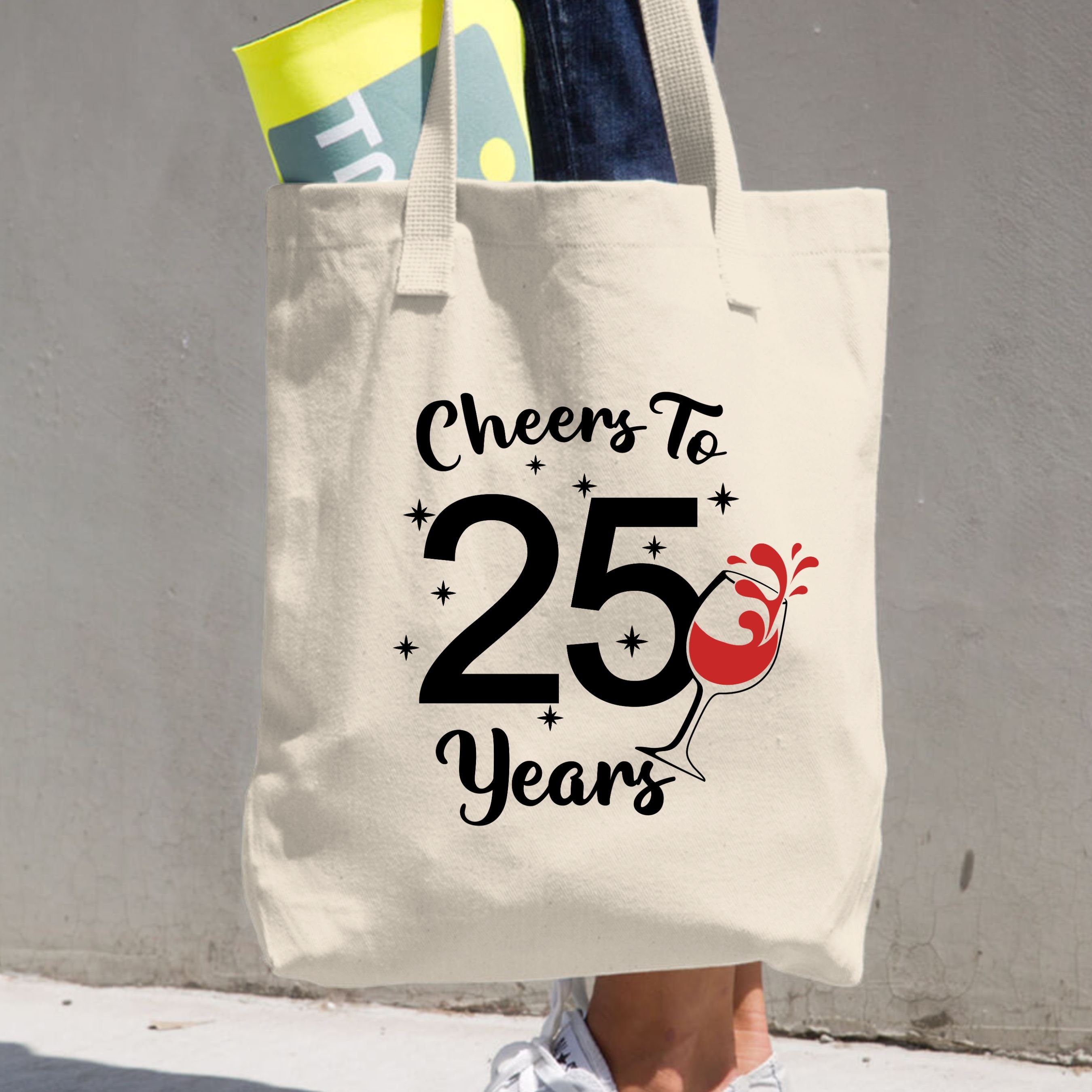 Cheers to 25 Years Svg Wine Svg 25th Birthday Svg - Etsy