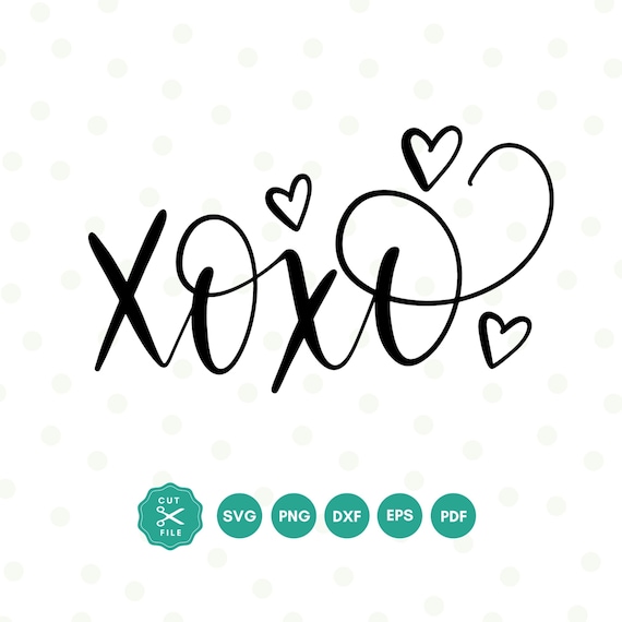 Xoxo Svg Xoxo Shirt Valentine Day Svg SVG Files for Cricut - Etsy