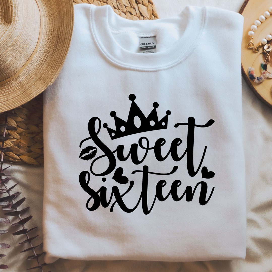 Sweet Sixteen SVG, Sweet 16 SVG, Birthday Girl Svg, Birthday Svg, Girl ...