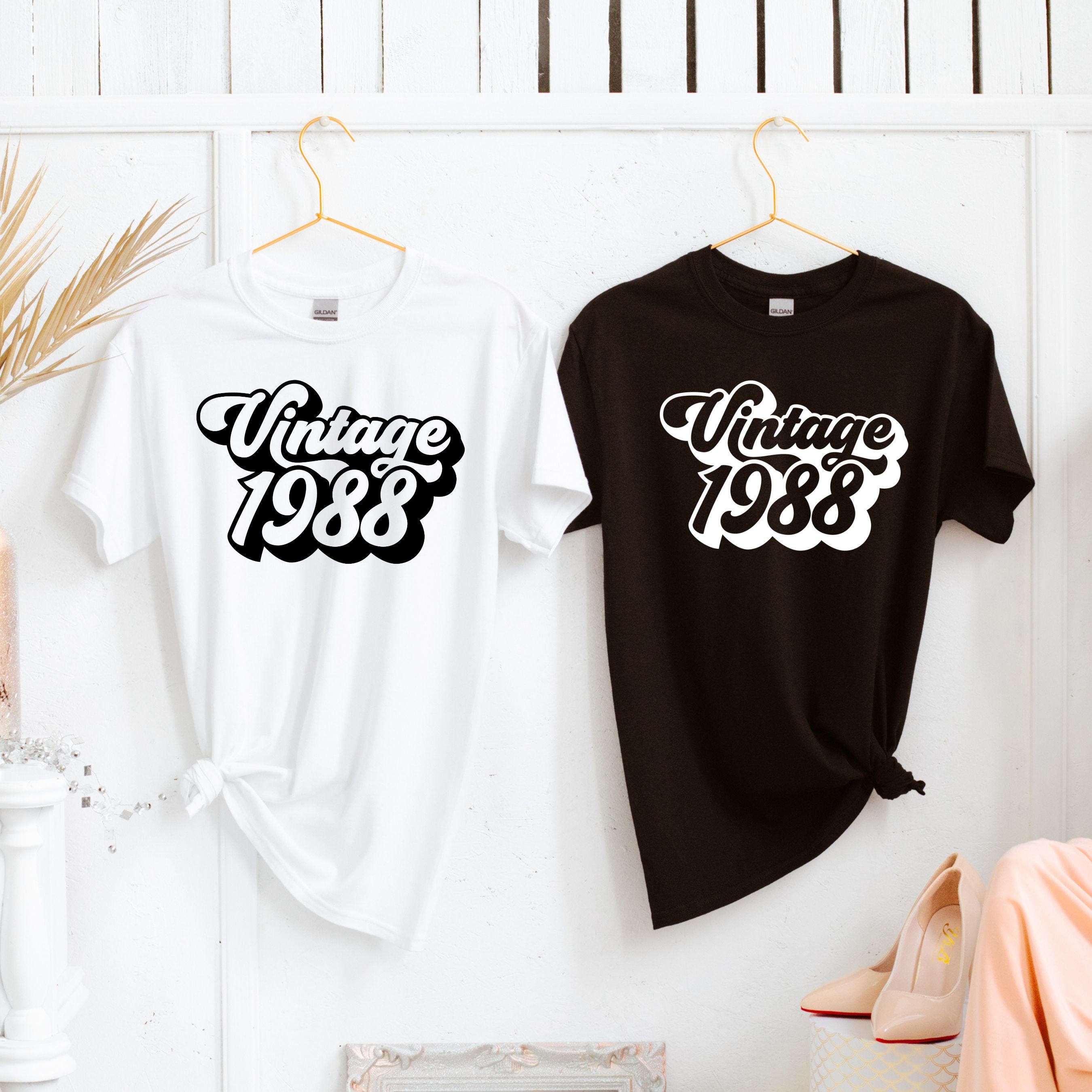 Vintage 1988 Svg Birthday Shirt Svg 1988 Shirt Svg 80's - Etsy