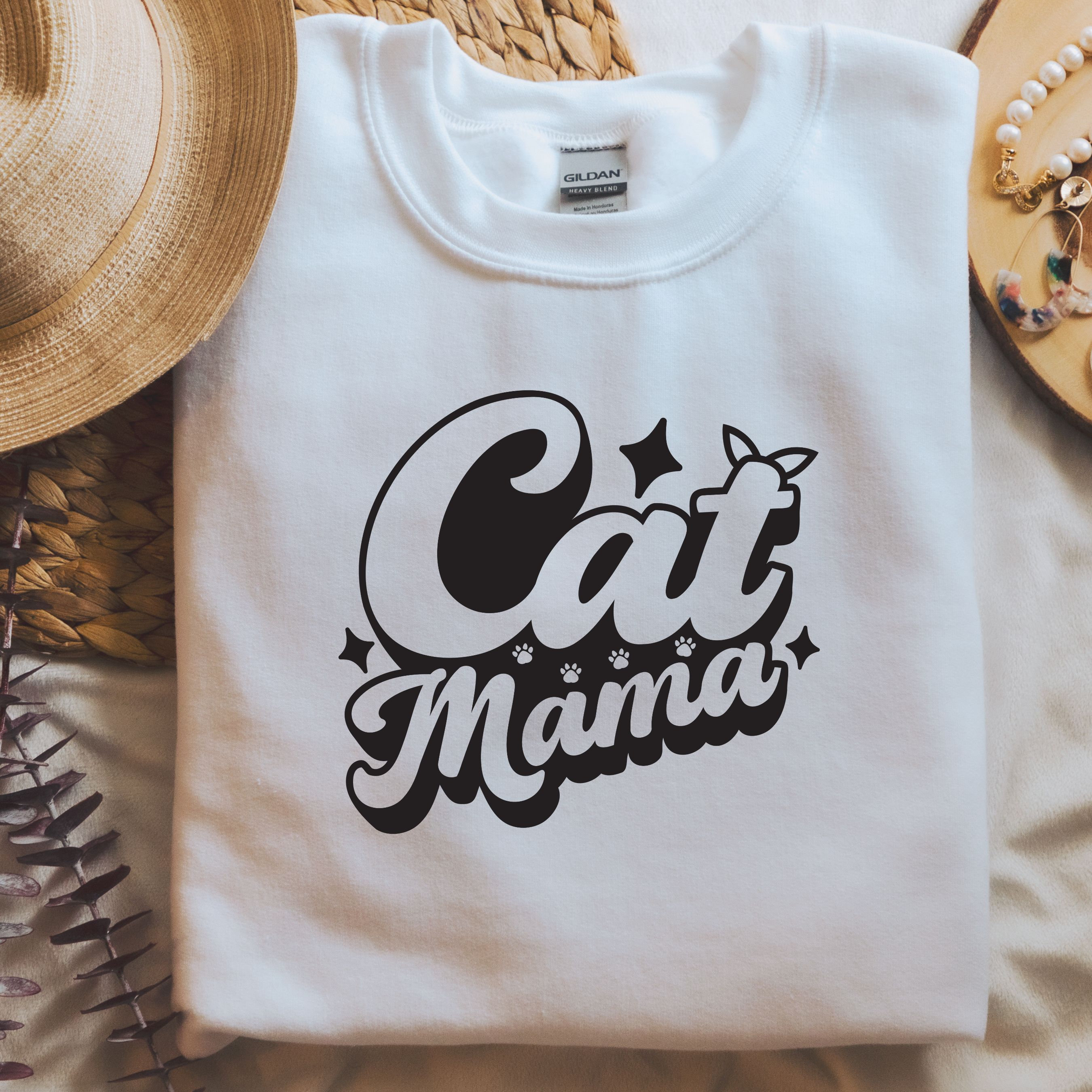 Retro Cat Mama SVG Cute Cat Clipart Mom Svg Cat Svg Mom - Etsy