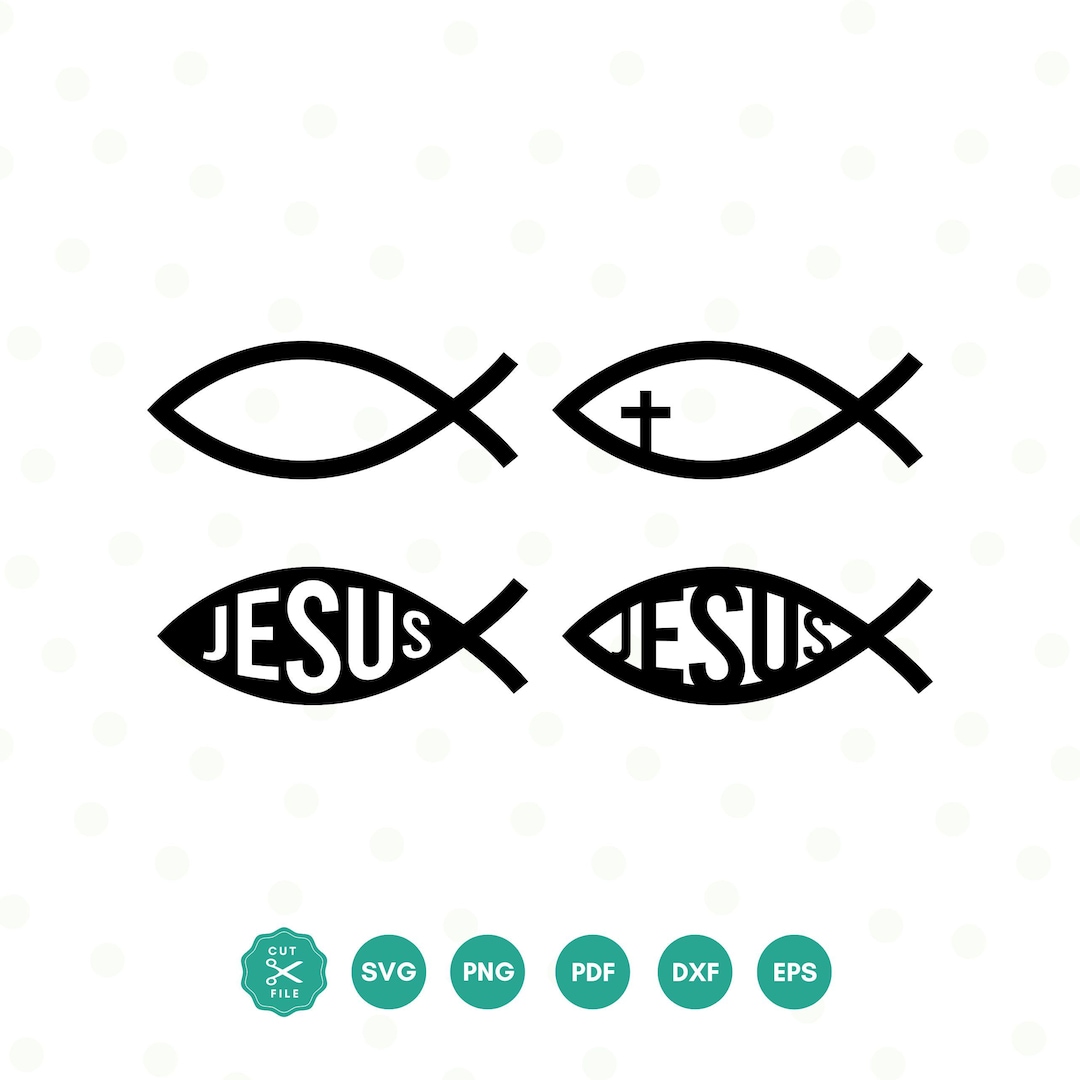 Christian Ichthys Fish Svg, Jesus Svg, Christian Svg, Fish Symbol Png ...