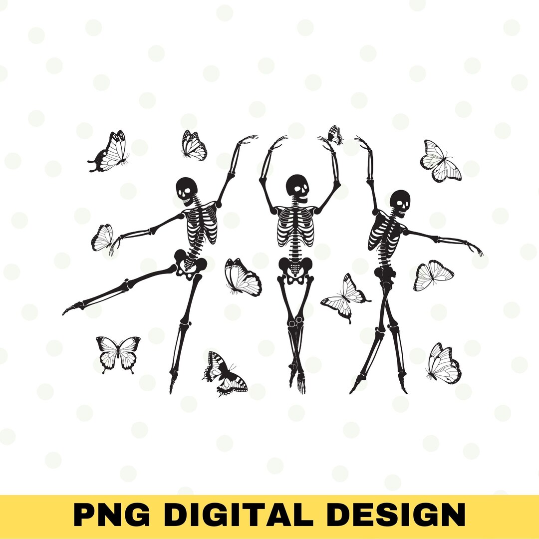 Dancing Skeleton Sublimation, Ballet Skeleton Png, Skeletons Png ...