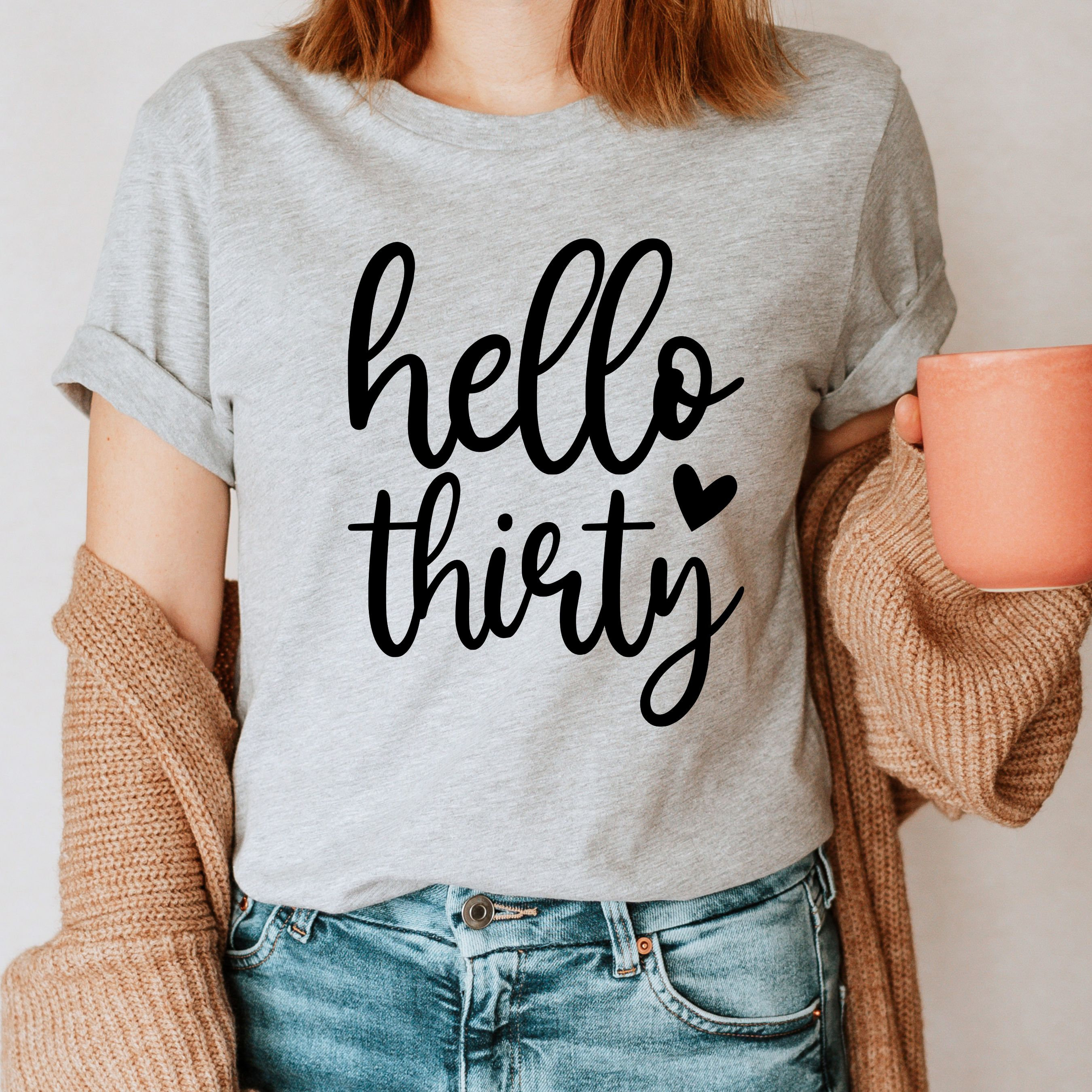 Hello Thirty SVG, Hello 30 Svg, Digital Download, Dxf, Png, 30th ...