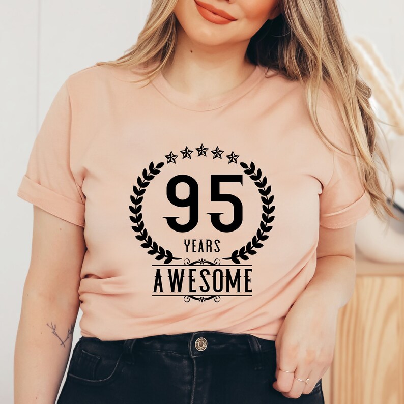 95 Years Birthday SVG, 95th Birthday SVG, Ninety Five Birthday Shirt ...