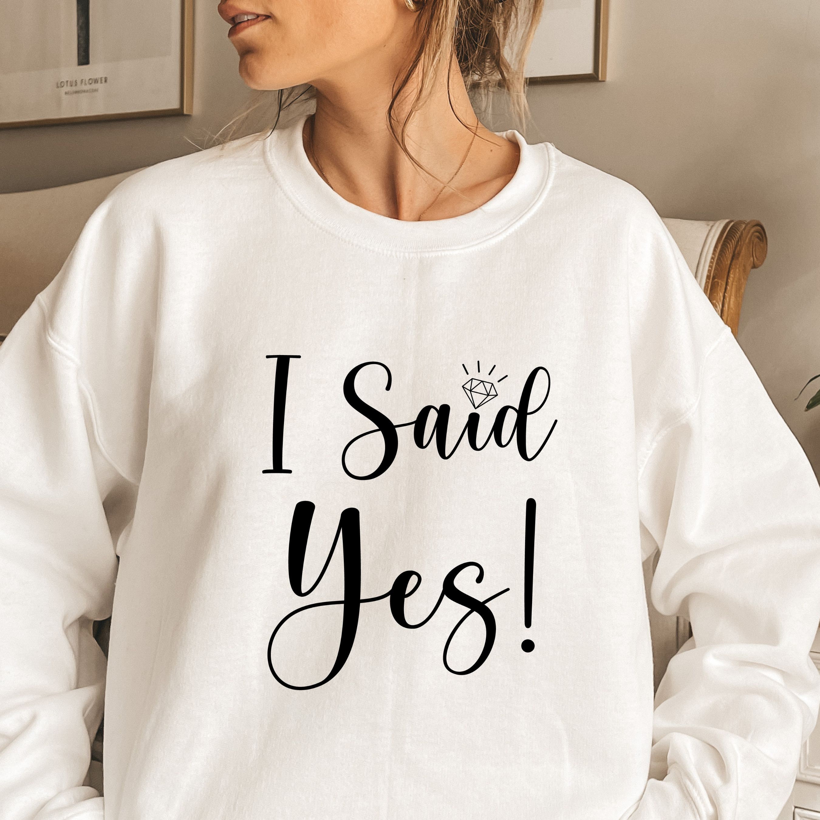 I Said Yes SVG, Newly Engaged Wine SVG File, Engagement Tee SVG ...