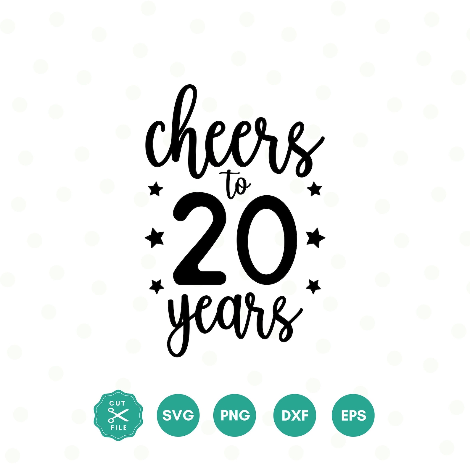 Cheers to 20 Years Svg, 20th Birthday Svg, Twenty Birthday Shirt Svg ...