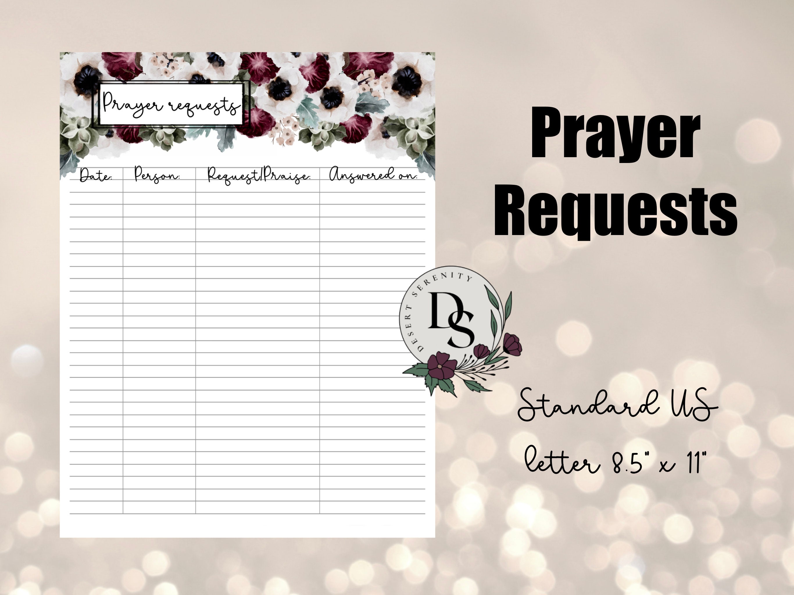 Printable Bible Study Journal, Faith Building Set, Prayer Journal ...