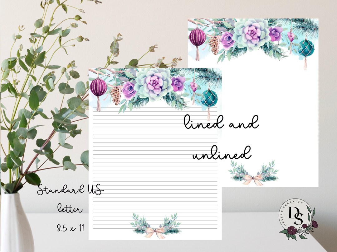 Cool Winter Letter Writing Set, Letter Writing Paper, Bonus Cornell ...