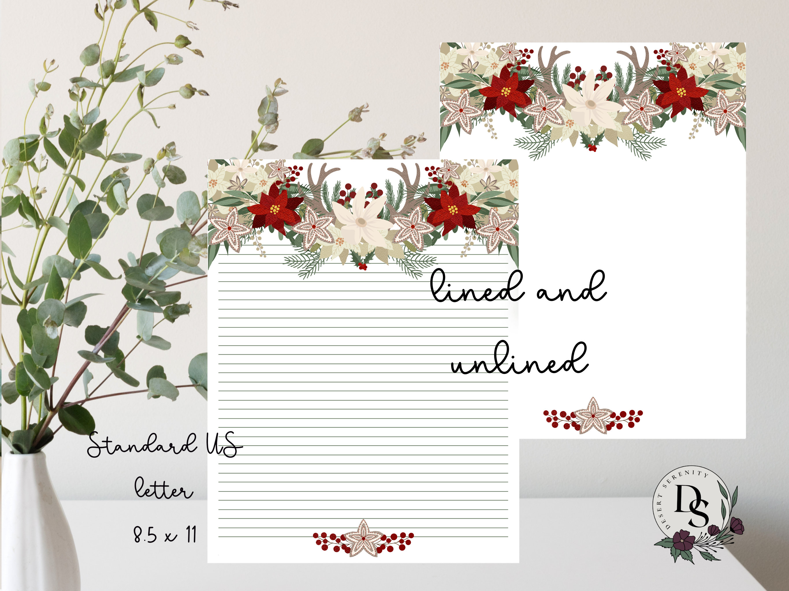 Winter Letter Writing Set Letter Writing Paper Bonus Cornell - Etsy