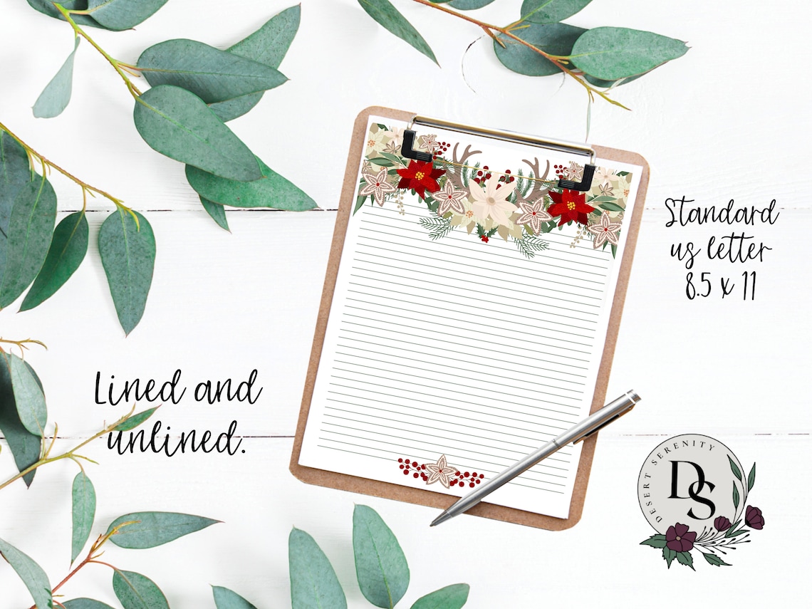 Winter Letter Writing Set Letter Writing Paper Bonus Cornell - Etsy