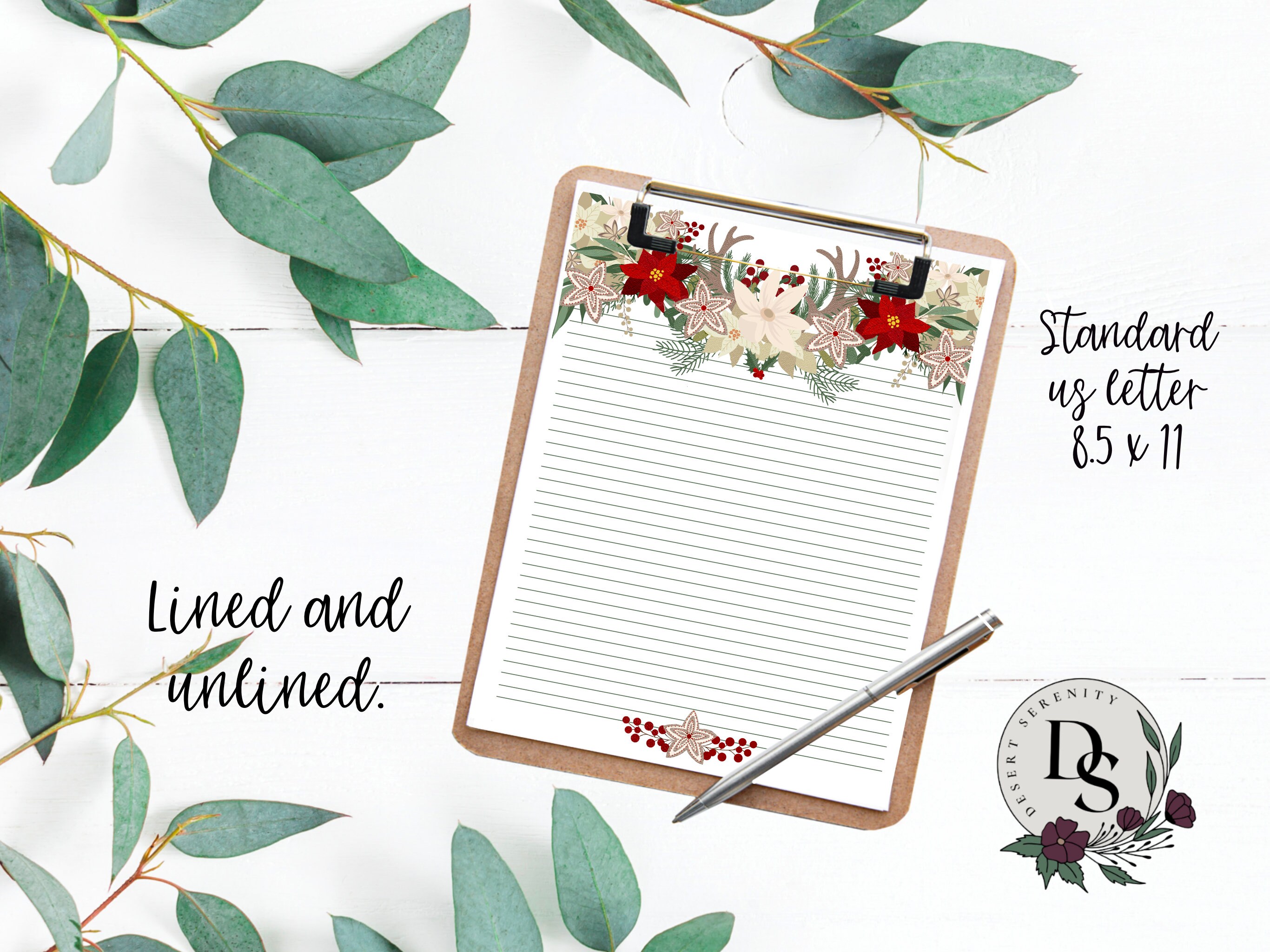 Winter Letter Writing Set Letter Writing Paper Bonus Cornell - Etsy