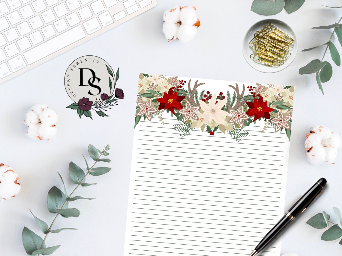 Winter Letter Writing Set Letter Writing Paper Bonus Cornell - Etsy