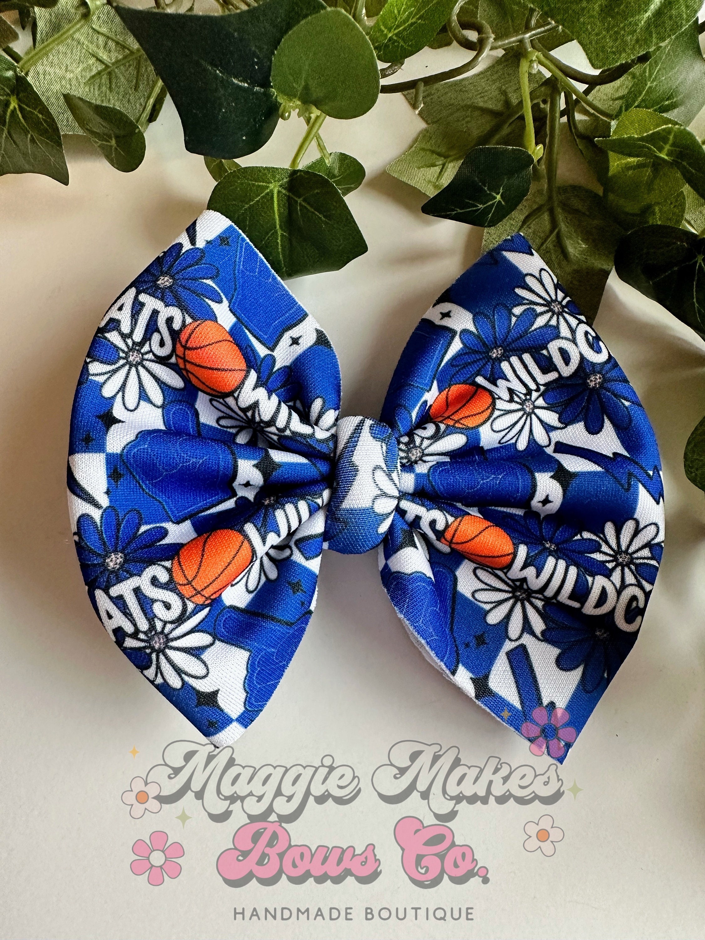 Basketball Headwrap Bow, Basketball Bows, College Basketball Headwrap ...